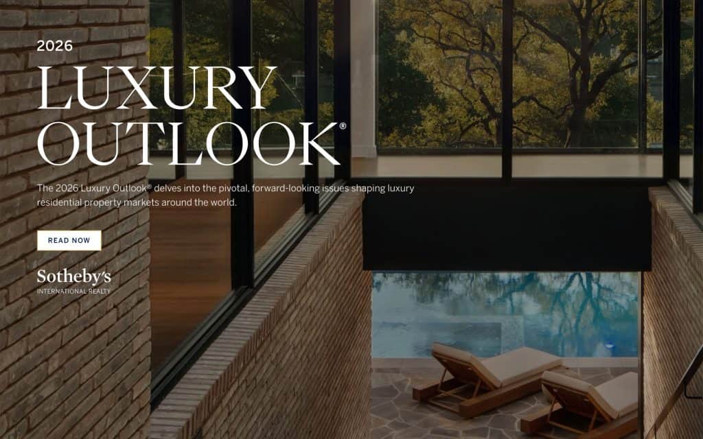 Sotheby's International Realty Releases 2026 Luxury Outlook Report ...